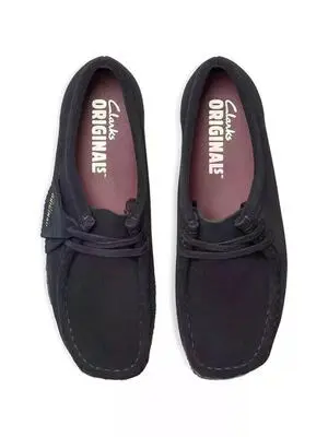 Clarks Wallabee Suede Boat Shoes - Black