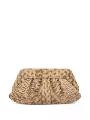 THEMOIRE Tia Gathered Clutch - Neutrals