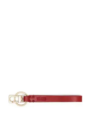 YU MEI Lambskin Key Fob - Red