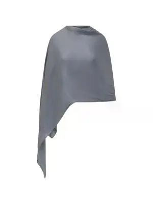 Emporio Armani Single-shoulder Draped Stole - Grey