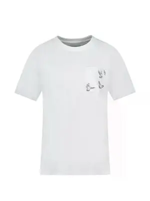 3.PARADIS Doves-pocket T-shirt