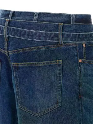 Sacai Belted Wide-leg Jeans