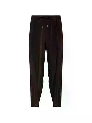 COSTUMEIN Drawstring Tapered Trousers - Brown