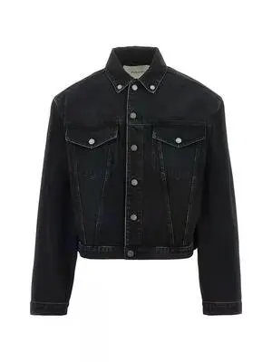 ENTIRE STUDIOS Shrunken Denim Jacket - Black