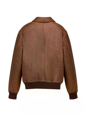 Saint Laurent Leather Bomber Jacket