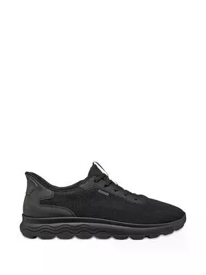 Geox Spherica Plus Textured Sneakers - Black