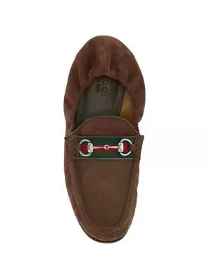 Gucci Suede Loafers - Brown