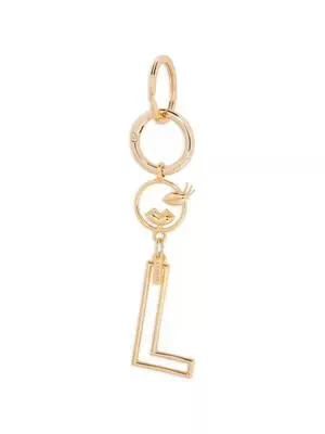 LANCEL Letter-detail Keyring - Gold