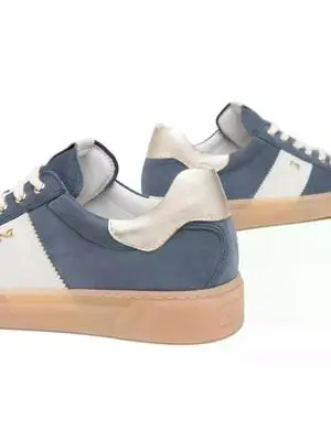 NEROGIARDINI Suede Lace-up Sneakers - Blue