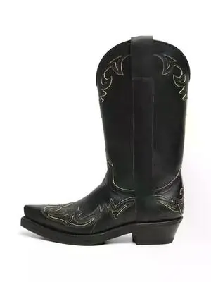 WON HUNDRED Pointy-toe Embroidered Boots