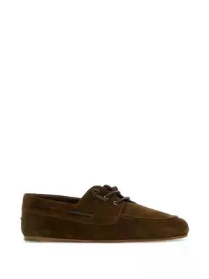 Dsquared2 College Suede Boat Shoes - Brown