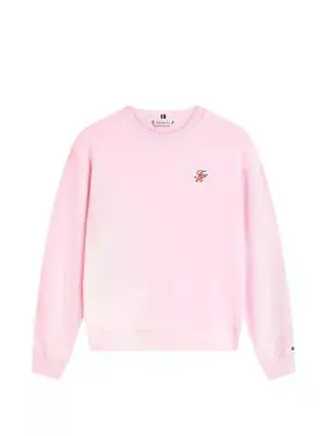 Tommy Hilfiger Embroidered-logo Sweatshirt - Pink