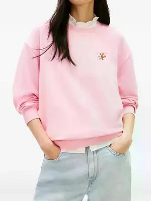 Tommy Hilfiger Embroidered-logo Sweatshirt - Pink
