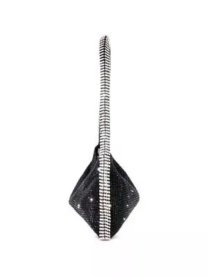 Benedetta Bruzziches Crystal-embellished Shoulder Bag - Black