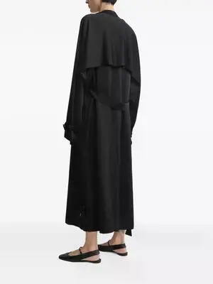 TOTEME Satin Trenchcoat - Black