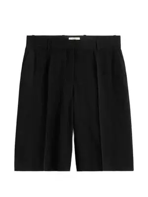 TOTEME Pressed-crease Tailored Shorts - Black