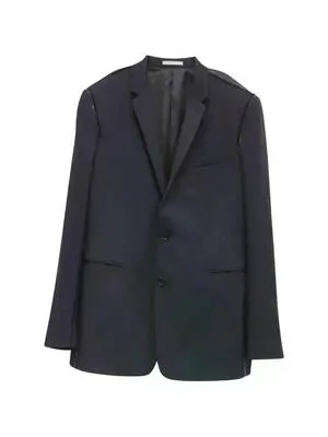 Dior Single-breasted Wool Blazer - Blue