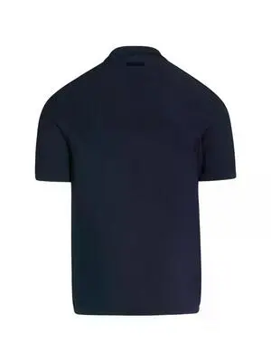 ALPHA TAURI Fenzi Short-sleeve Polo Shirt - Blue