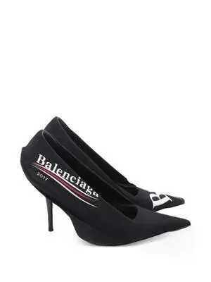 Balenciaga Logo-print Pointed Pumps