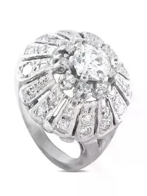 LB EXCLUSIVE Embellished Diamond Ring - Silver