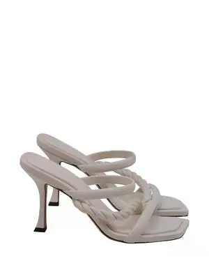 JIMMY CHOO Diosa Braided-strap Leather Sandals - Neutrals