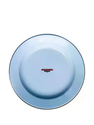 SELETTI X Toiletpaper Horse-printed Metal Plate - Blue