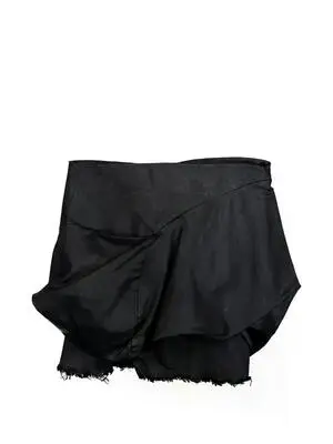 Rick Owens Draped Mini Skirt - Black
