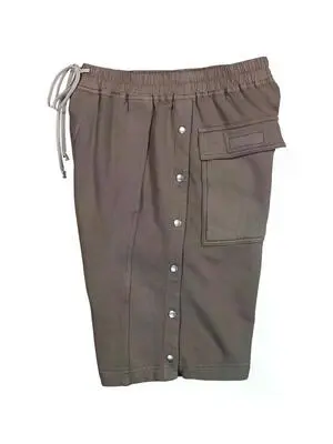 Rick Owens Wide Pusher Shorts - Brown