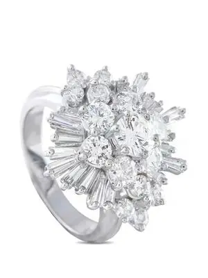 LB EXCLUSIVE Embellished Diamond Ring - Silver