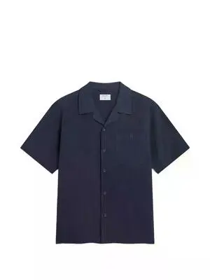 PERCIVAL Camp-collar Pocket Shirt - Blue