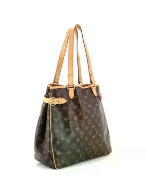 LOUIS VUITTON Batignolles Handbag Monogram Canvas Vertical Tote Bag - Brown