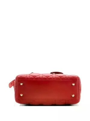 Dior My Abcdior Lady Bag Cannage Quilt Lambskin - Red