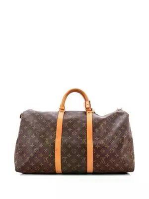 LOUIS VUITTON Keepall Monogram Canvas 50 Travel Bag - Brown
