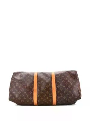 LOUIS VUITTON Keepall Monogram Canvas 50 Travel Bag - Brown