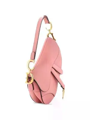 Dior Saddle Handbag Leather Mini Shoulder Bag - Pink