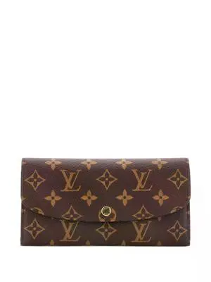 LOUIS VUITTON Emilie Wallet Monogram Canvas Small Wallets - Brown