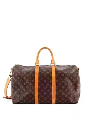 LOUIS VUITTON Keepall Bandouliere Bag Monogram Canvas 45 Travel Bag - Brown