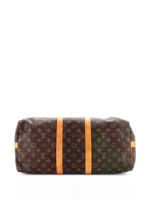 LOUIS VUITTON Keepall Bandouliere 45 Travel Bag Monogram Canvas - Brown