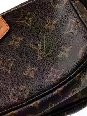 LOUIS VUITTON Multi Pochette Accessoires Monogram Canvas Crossbody Bag - Brown
