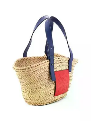 Loewe Basket Raffia Medium Tote Bag - Neutrals