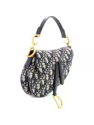 Dior Saddle Bag Oblique Canvas Mini - Blue