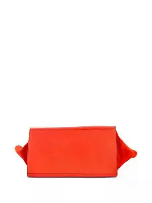 Celine Trapeze Leather Medium Satchel - Red