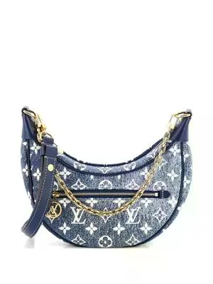 LOUIS VUITTON Loop Handbag Monogram Jacquard Denim - Blue