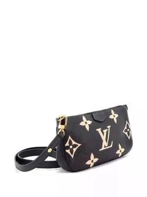 LOUIS VUITTON Multi Pochette Accessoires Bicolor Monogram Empreinte Giant - Black