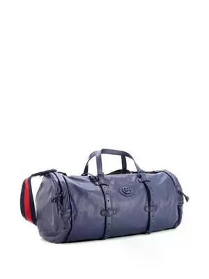 Gucci Gg Leather Duffle Travel Bag