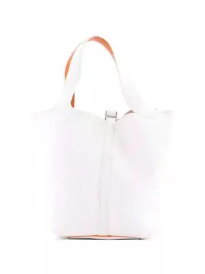 Hermès Picotin Lock Bag Clemence Mm - White