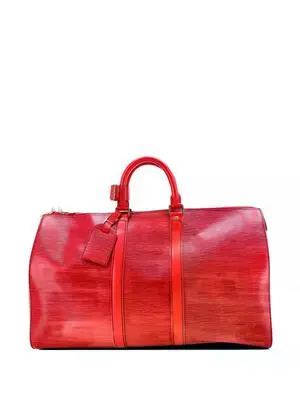 LOUIS VUITTON Keepall Bag Epi Leather 45 Travel Bag - Red