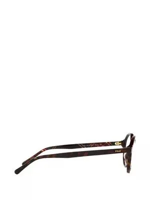 POLO RALPH LAUREN EYEWEAR Tortoiseshell-effect Round-frame Glasses