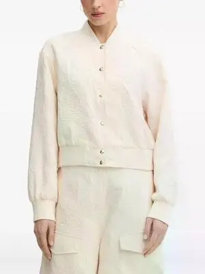 Liu Jo Wrinkle-effect Bomber Jacket - Neutrals