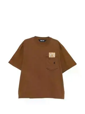 Just Cavalli Pocket Graphic T-shirt - Brown